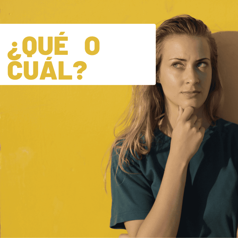 ¿Qué o cuál? - Saber Español